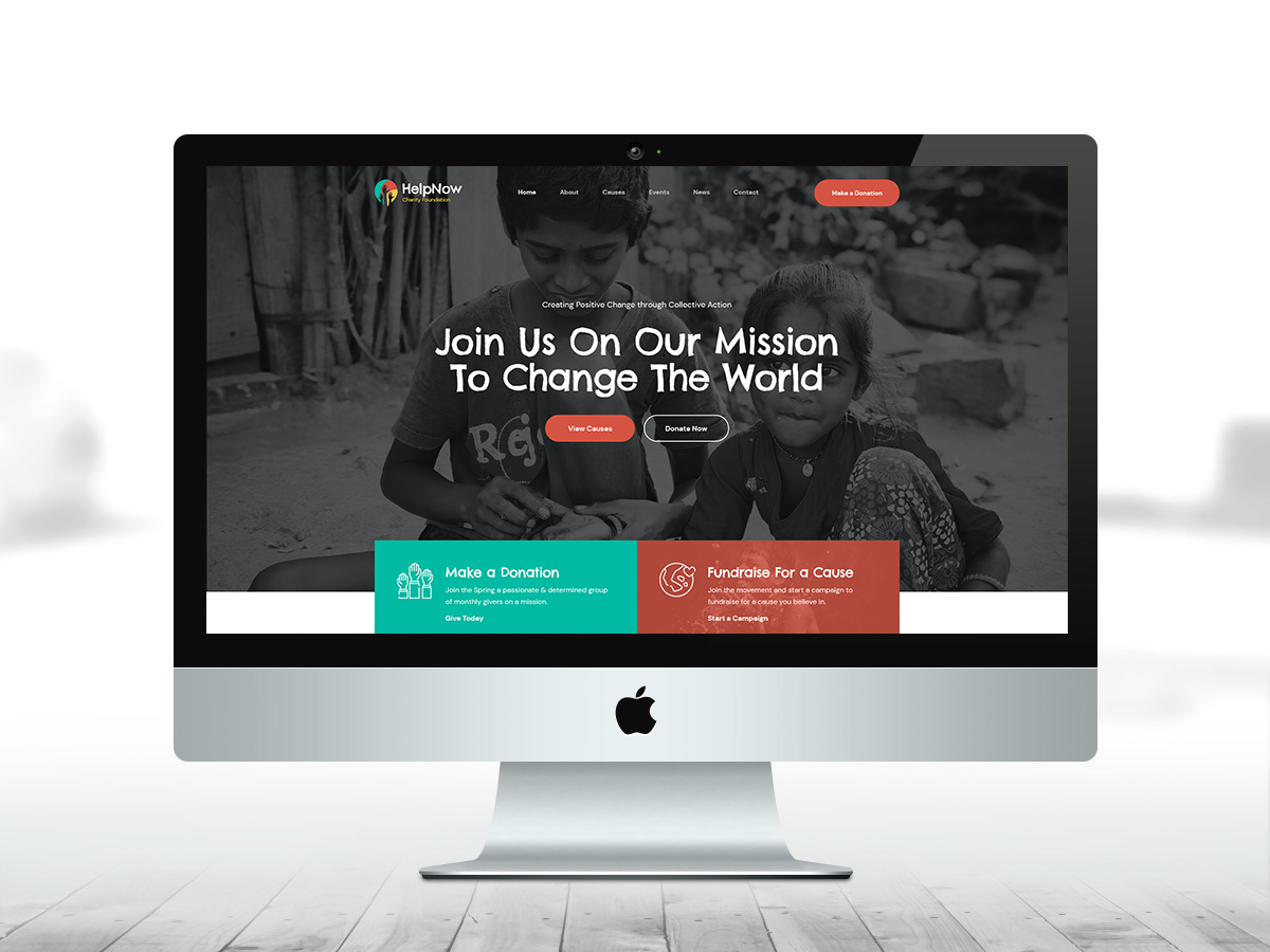 HelpNow | Nonprofit Website Design Project